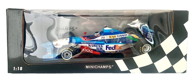 MINICHAMPS 1/18 BENETTON Renault B197 Berger / Alesi 1997 F1 Formule 1 ...