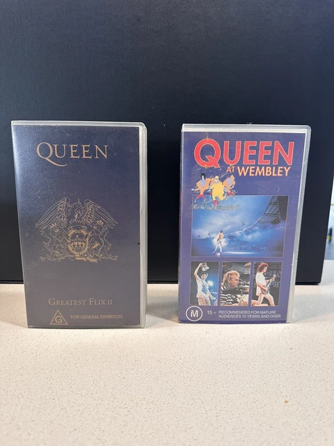 VHS SET - Queen at Wembley & Queen Greatest Flix II $19.95 - PicClick AU