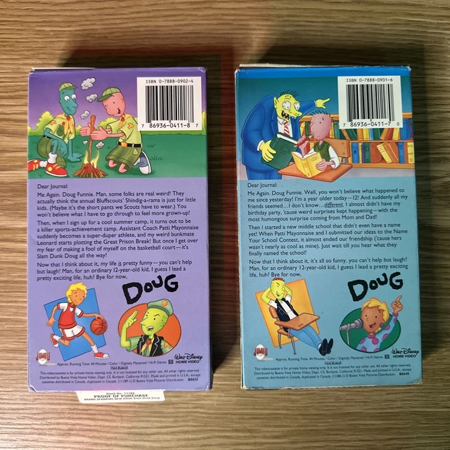 DOUG DISNEY VHS Lot of 2 Jim Jinkins £16.35 - PicClick UK