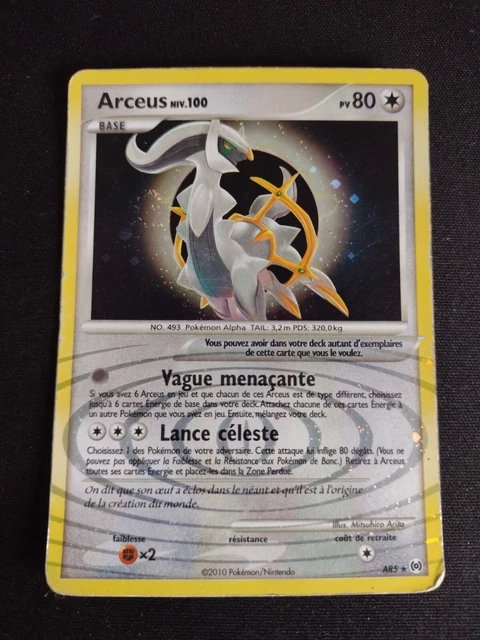 CARTE POKEMON ARCEUS AR5 Type Normal PLATINE Vainqueurs Suprêmes FR EUR ...