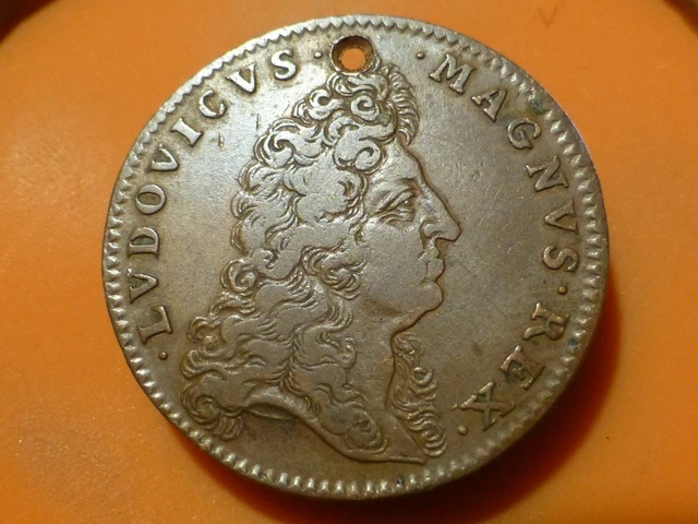 LOUIS XIV - JETON ROYAL de QUALITE - "RHODA CATALON CAPTA" - RARE ...