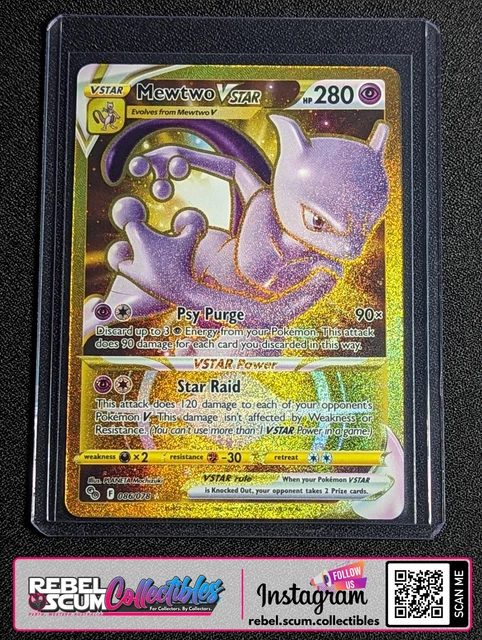 MEWTWO VSTAR (GOLD Hyper Rare) | 086/078 | Pokémon Go | MINT EUR 29,49 ...