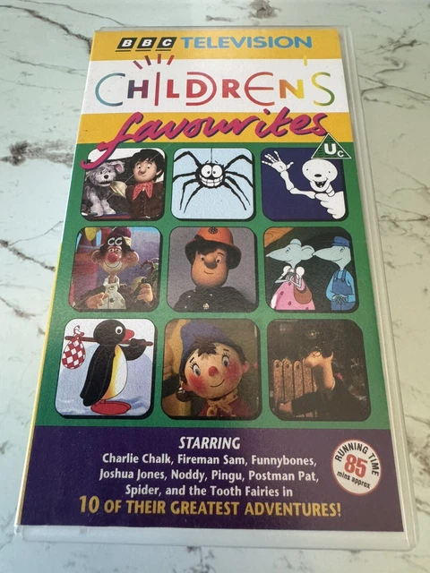 BBC TELEVISION CHILDREN'S Favourites Charlie Chalk, Fireman Sam, Pingu ...