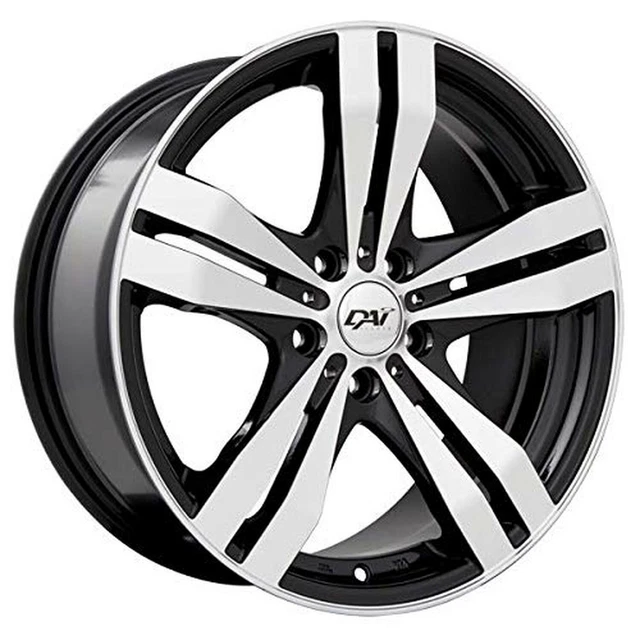 DAI ALLOYS TARGET ALLOY WHEEL RIM Gloss Black Machined Face SIZE 15x6.5 ...