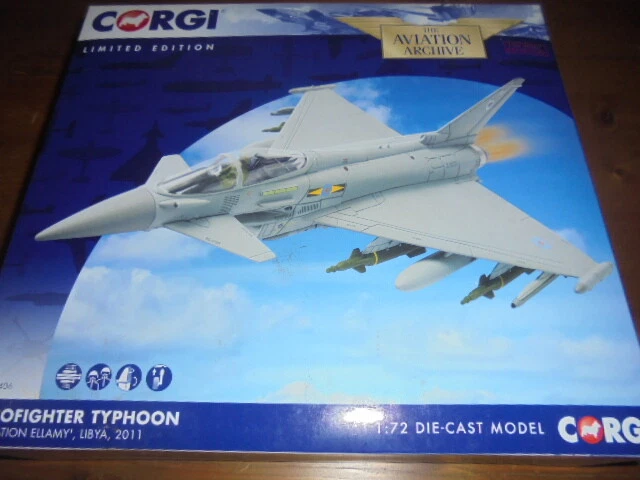 CORGI AA36406 1/72 Eurofighter Typhoon F.2 Raf 17 Sqn. "Op. Ellamy" Libya 2011 EUR 72,44 ...