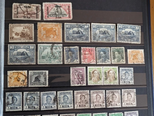 LARGE HISTORIC IRAQ stamp collection from 1920s to 1950s £0.99 ...