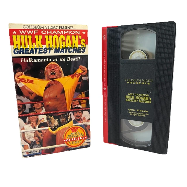 WWF HULK HOGAN'S Greatest Matches VHS Tape 1992 WWF/WWE Vintage 80’s ...