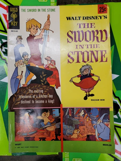 WALT DISNEY'S THE Sword in the Stone Gold Key Comics 1963 $4.99 - PicClick