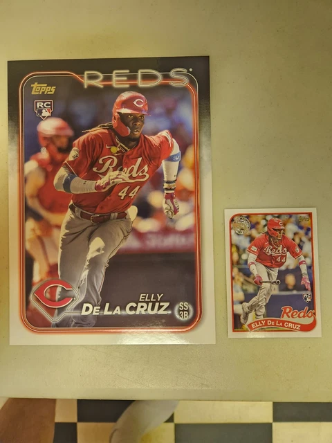 CARTE SURDIMENSIONNÉE ELLY De La Cruz RC 2024 Topps Series 1 Jumbo EUR 0,91 - PicClick FR
