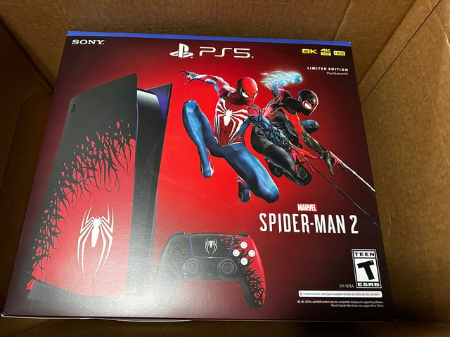 Sony Playstation 5 Console Disc Marvels Spider Man 2 Limited Edition