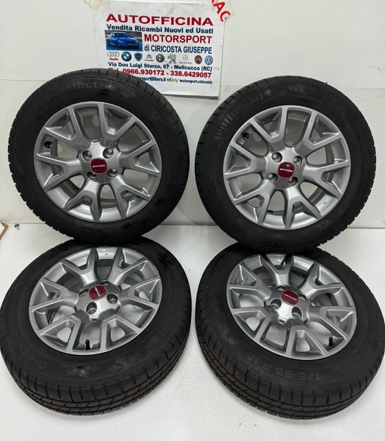 KIT (4PZ) CERCHI In Lega Fiat Panda 3 (312_319) 2012-2022 175/65R15 ...