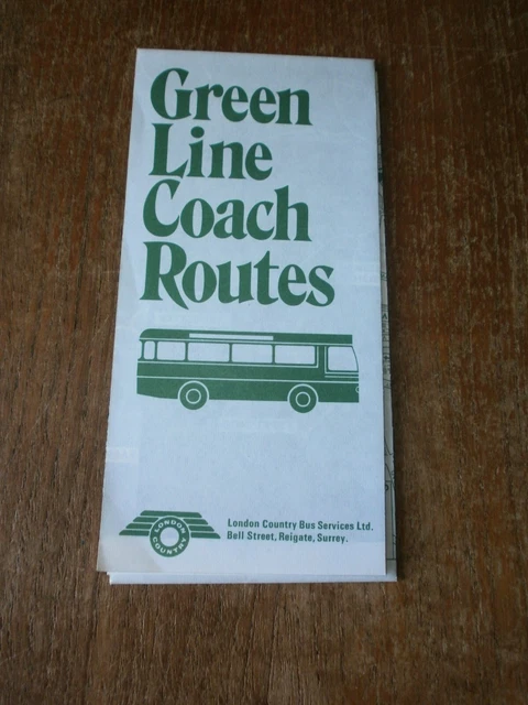 LONDON COUNTRY GREEN Line Route Map 1971 EUR 1,79 - PicClick IT