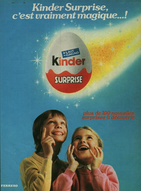 PUBLICITÉ ANCIENNE KINDER surprise 1959 issue de magazine EUR 8,50 ...
