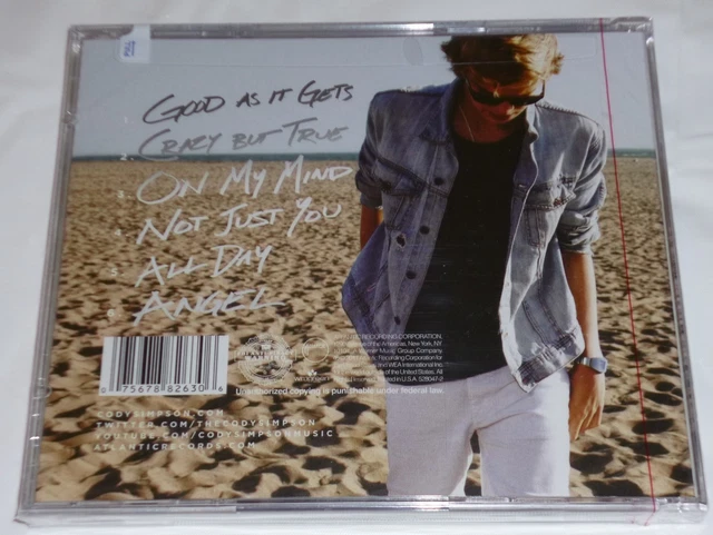 CODY SIMPSON COAST To Coast Ep Cd Sealed Australian Boy Singer All Day ...