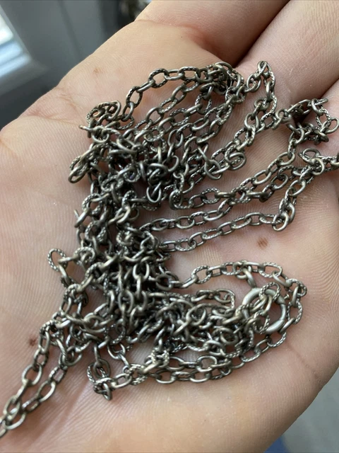 ANCIEN LONG COLLIER SAUTOIR en ARGENT MASSIF NAP III @ MAILLES ...