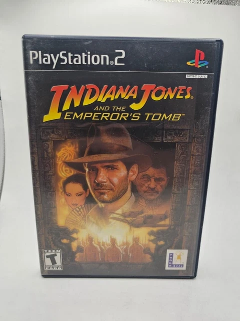 INDIANA JONES AND the Emperor's Tomb SONY PS2 CIB Complete w ...