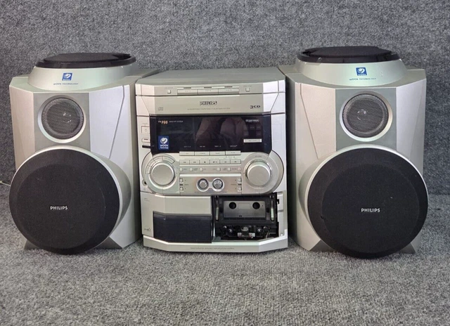 PHILIPS FW-P88/37 CD Player 💿 AM/FM Radio Mini Hi-Fi Dolby Surround W ...