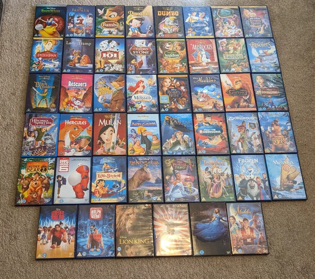 SET OF 46 Walt Disney Classic Animated features - DVD (1937-2019) £79. ...