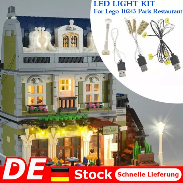LED-LICHT BELEUCHTUNG KIT Für LEGO 10243 Parisian Restaurant House ...