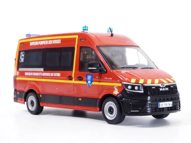 CAMION POMPIERS MAN TGE L2H2 GIFA VSAV SDIS 88 des Vosges 1/43 EUR 76 ...