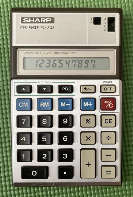 VINTAGE SHARP ELSI MATE EL-308 Calculator - TESTED £39.99 - PicClick UK