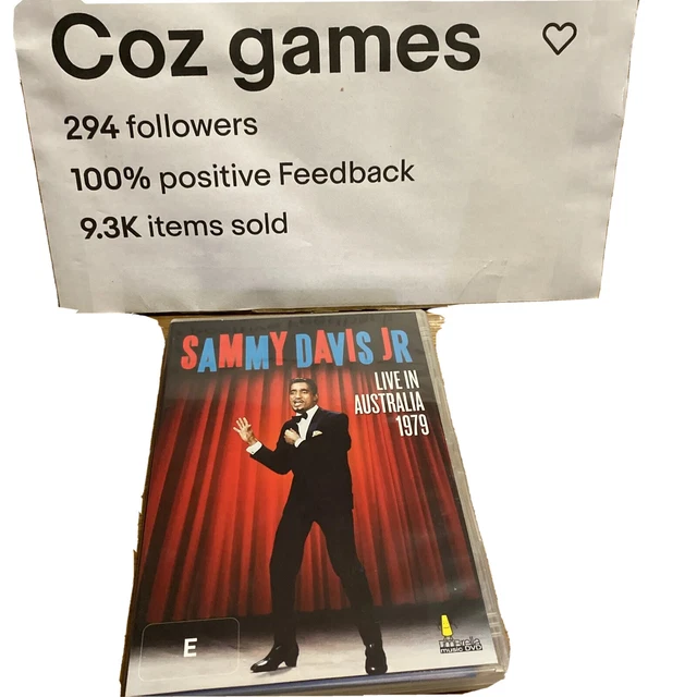 SAMMY DAVIS JR. Live in Australia 1979 Dvd Rare Sammy Davis Junior Rat ...