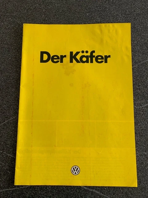 ORIGINAL VOLKSWAGEN VW Prospekt Broschüre Der Käfer 806/119.001.00 ...