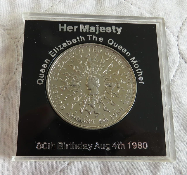 1980 QUEEN ELIZABETH THE QUEEN MOTHER UNC CROWN - nat west surround EUR ...