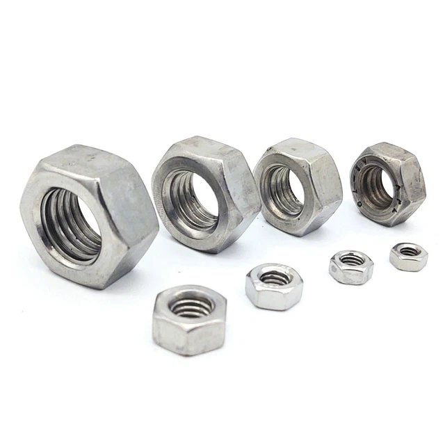 SECHSKANTMUTTER DIN 934 EDELSTAHL A2 Muttern Sechskant ISO 4032 Edelstahlmutter EUR 4,21 ...