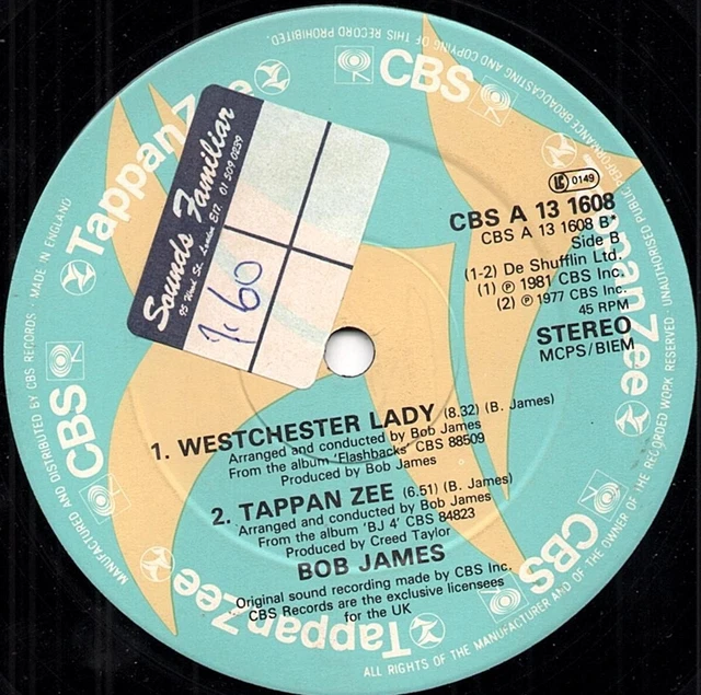 BOB JAMES sign of the times CBS RECORDS. £4.99 - PicClick UK