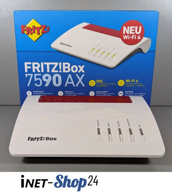 AVM FRITZ!BOX 7590 AX v2 - VDSL WLAN Wi-Fi 6 Router EUR 192,90 - PicClick DE