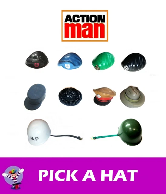 VINTAGE PALITOY ACTION Man HAT & HELMET SHOP Loads to Choose from £7.99 ...