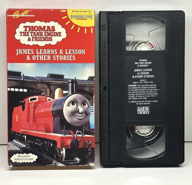 THOMAS TANK ENGINE & Friends James Learns Lesson VHS Video Tape Train ...