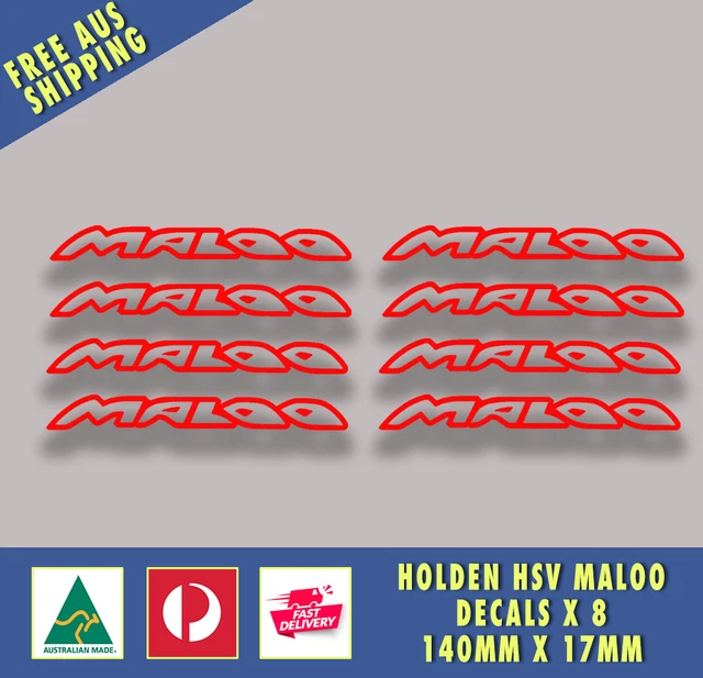 HOLDEN STYLE DECALS Hsv Maloo Red X 8 Bathurst V8 Aussie Stickers ...