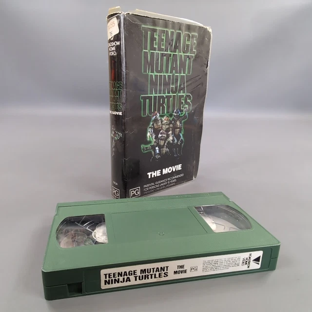 VINTAGE VHS TEENAGE Mutant Ninja Turtles The Movie Clamshell Case Green ...