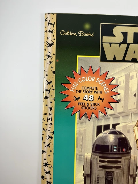 STAR WARS TELL-A-STORY Sticker Book Golden Books Unused & Complete ...