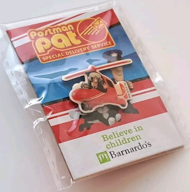 BARNARDOS POSTMAN PAT Helicopter Pin Badge Childrens Charity ...