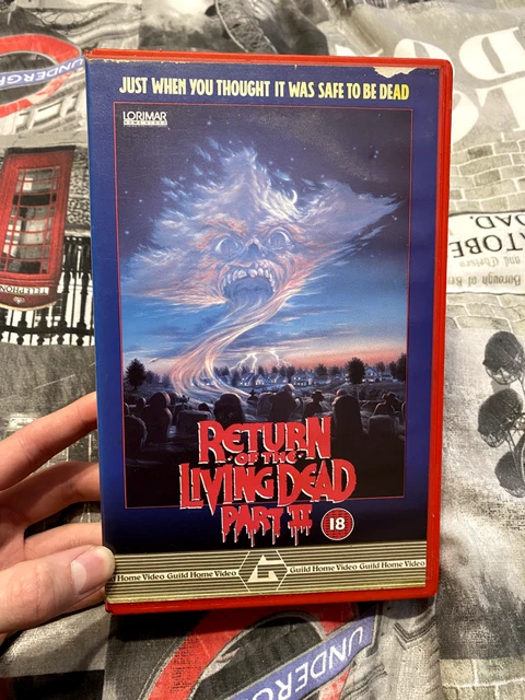RARE RETURN OF The Living Dead Part 2 RED VHS BIG BOX Ex Rental Case ...