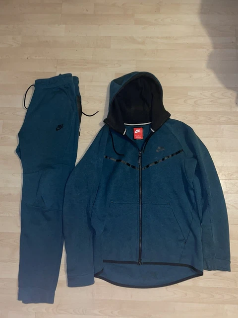 NIKE TECH FLEECE windrunner Old Season Medium midnight turquoise -Full ...