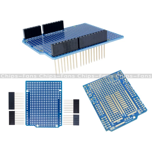 Uno R3 Shield Board Prototype Pcb For Arduino Diy Fr 4 Fiber 2mm 2