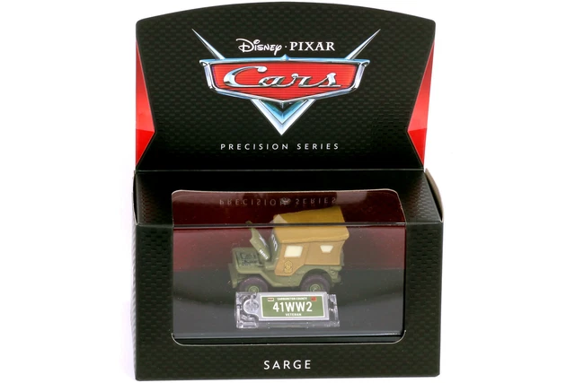 DISNEY PIXAR CARS Sarge 1942 WWII Willys Army Jeep EUR 27,95 - PicClick FR
