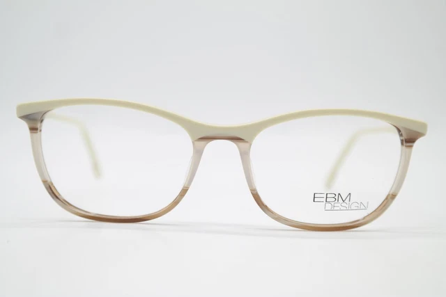 LUNETTES EBM 10003 Beige Braun Ovale Monture Lunettes Neuf EUR 62,47 ...