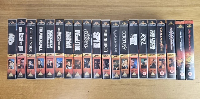 JAMES BOND VHS Collection - 20 Movies £29.15 - PicClick UK