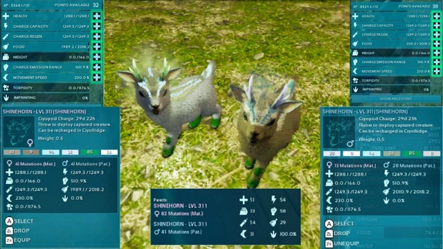 ARK SURVIVAL SWITCH PvE Top Stat Shinehorn Clone Pair $20.00 - PicClick CA