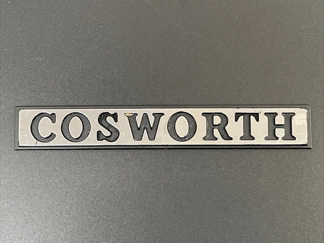 RARE GENUINE COSWORTH Badge Emblem Lettering Ford Escort Cosworth RS 92 ...