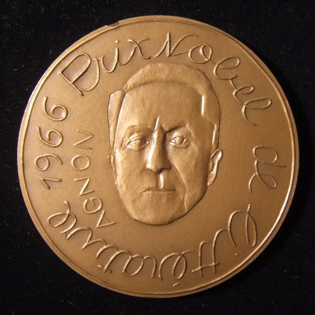 FRENCH SHMUEL YOSEF Shai Agnon Nobel Prize Judaica medal by H?l?ne ...