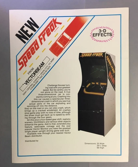 RARE FLYER MACHINE Arcade Vintage - Star Fire - Jeu, Exidy, États-Unis ...