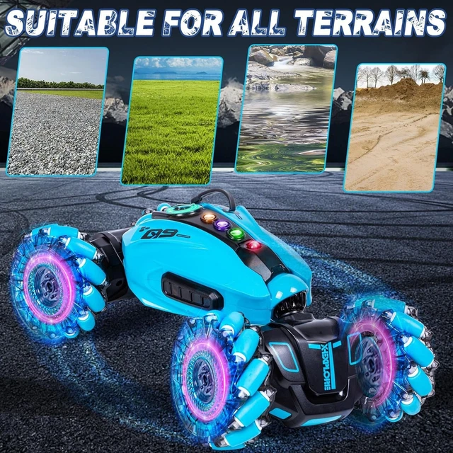 REMOTE CONTROL CAR 4WD Off Road 2.4GHz RC Stunt Car Truck Flexible £16. ...
