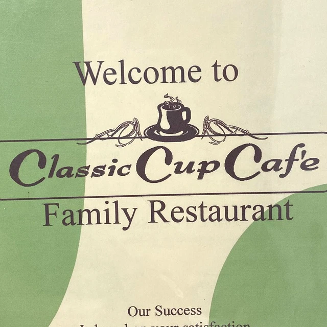1980S CLASSIC CUP Café Family Restaurant Menu Parkland Center Ann Arbor ...