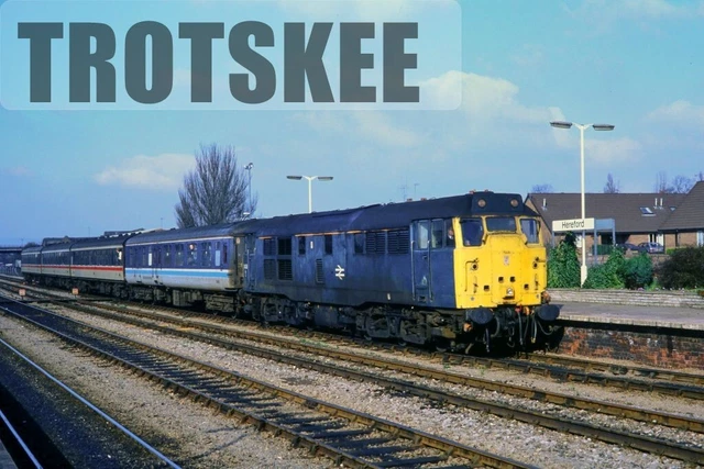35MM SLIDE BR British Rail Diesel Loco Class 31 31435 1993 Hereford ...